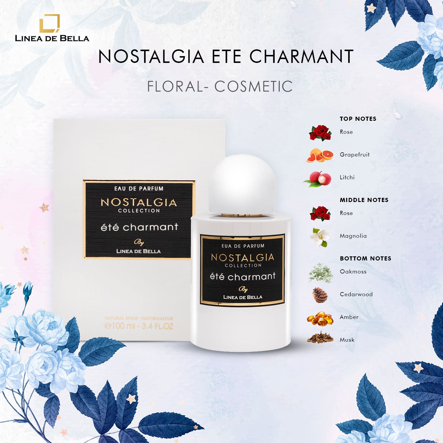 LINEA DE BELLA NOSTALGIA ETE CHARMANT EDP 100 ML - WOMEN